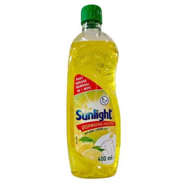 Sunlight Real Lemon Dish Washing Liquid 400ml | Beeston Delight Supermarket