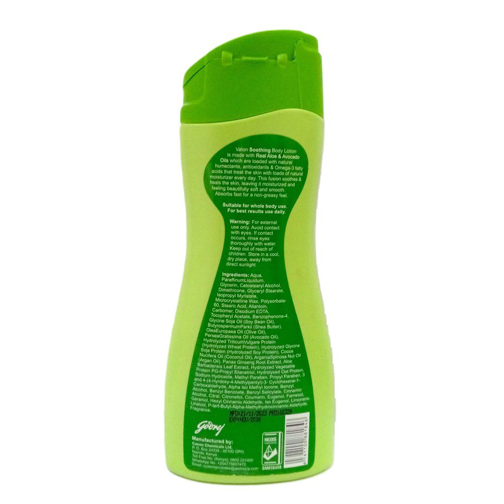 Valon Soothing Aloe and Avocado Oil Body Lotion 200ml | Beeston Delight ...