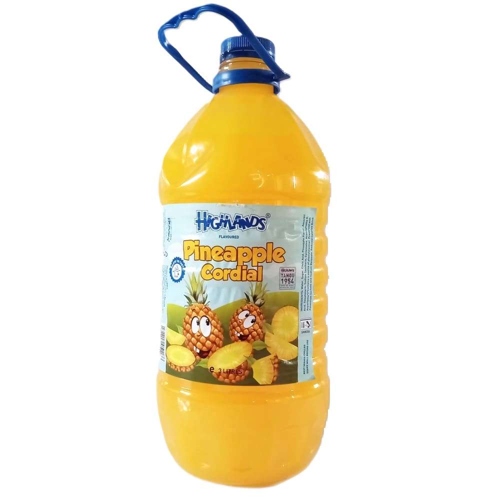 Highlands Pineapple Flavoured Cordial 3 Litres | Beeston Delight ...