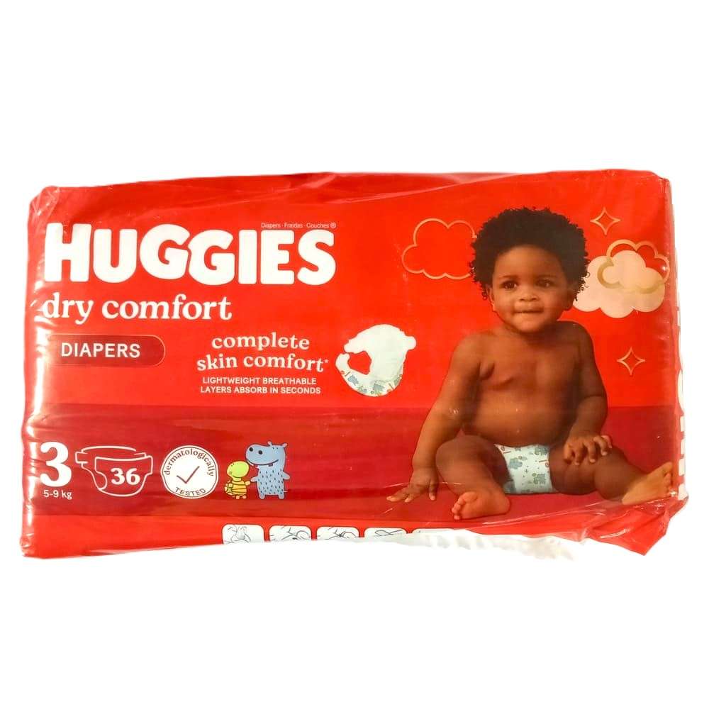 Huggies Dry Comfort Diapers Size 3 36 Pieces(5-9kg) | Beeston Delight ...