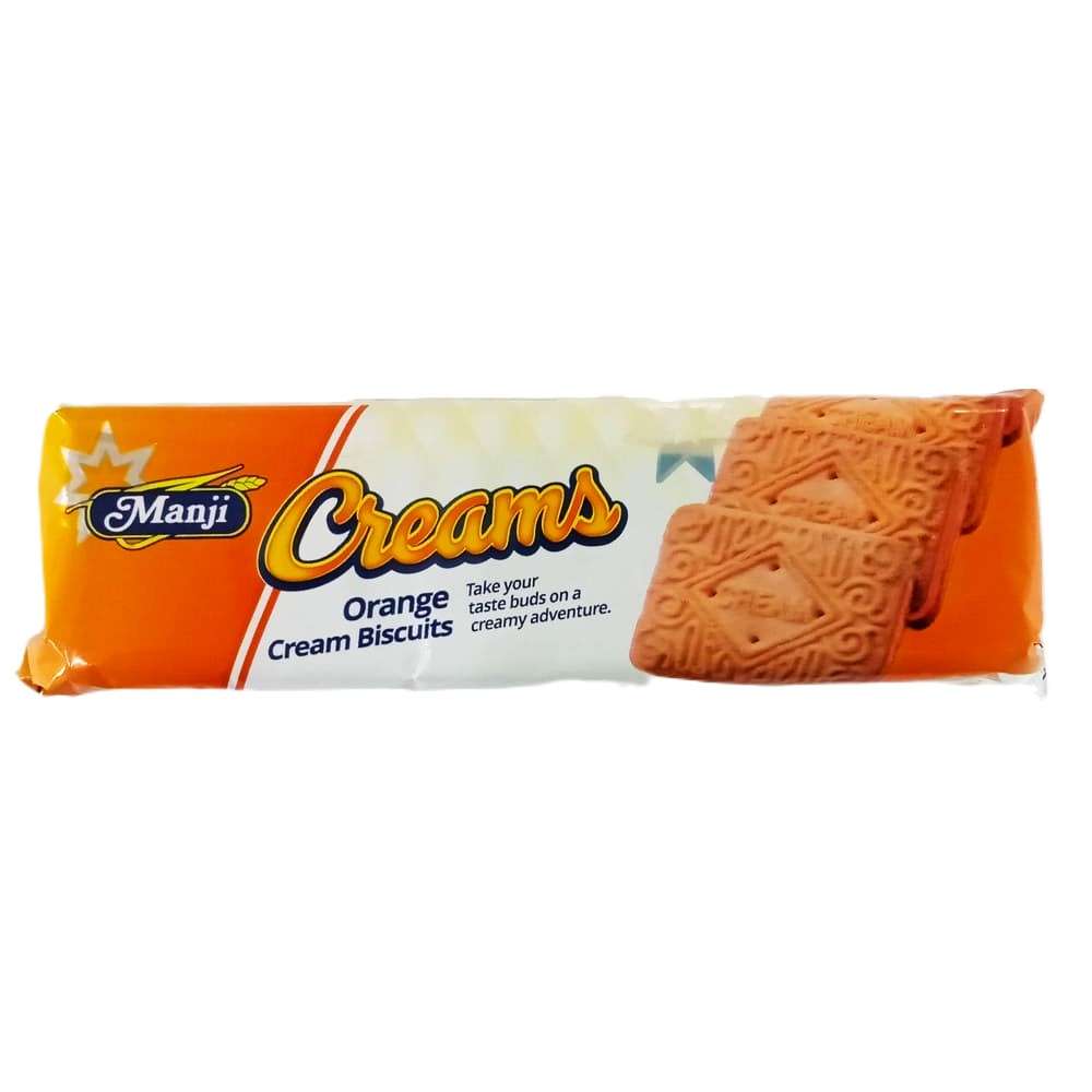 Manji Creams Orange Biscuits 78g | Beeston Delight Supermarket
