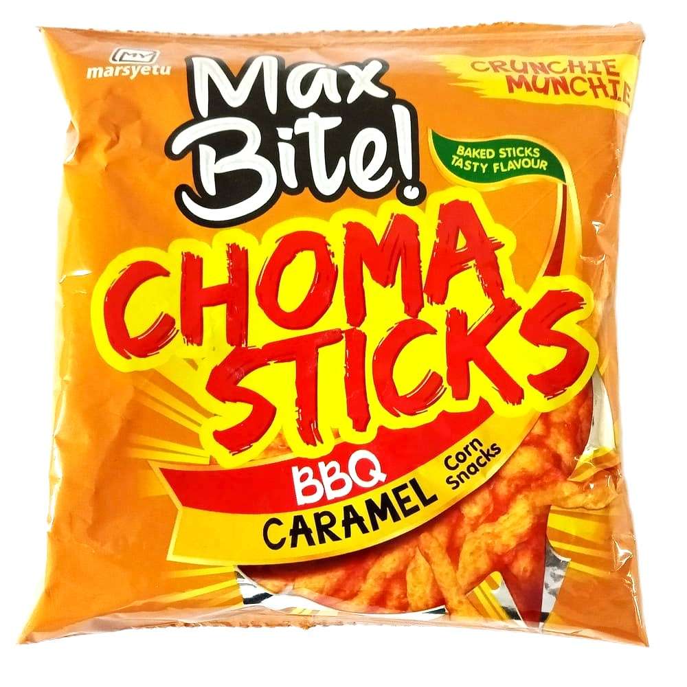 Max Bite Choma Sticks BBQ Caramel Corn Snacks | Beeston Delight Supermarket